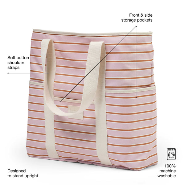 BASE Beach Base - Soft Pink / Rust Stripe - Zabecca Living
