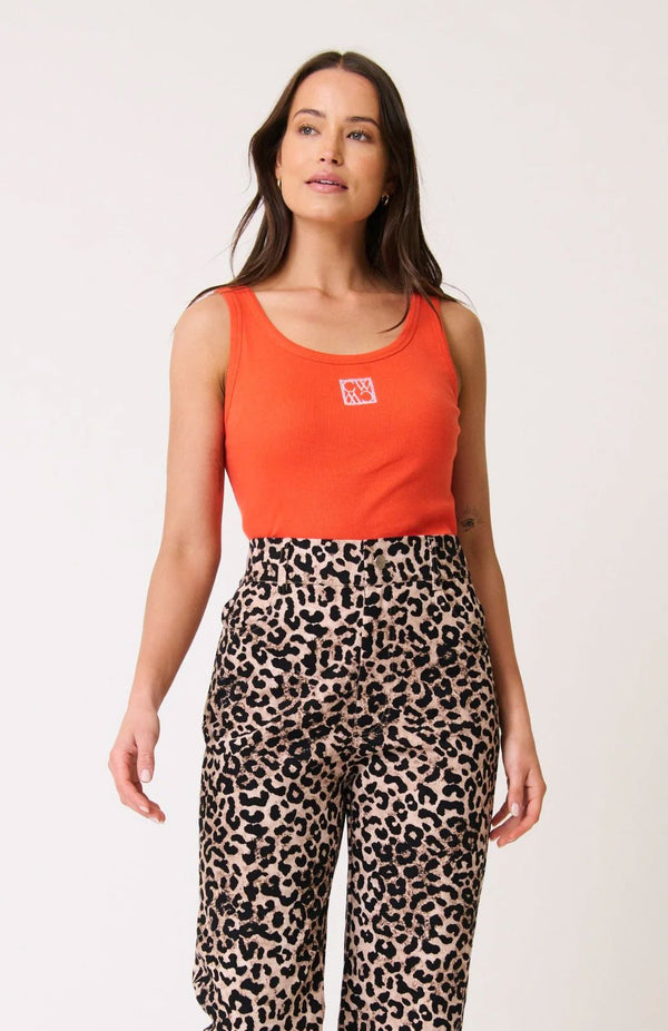 CARTEL & WILLOW Tarrah Tank - Mandarin - Zabecca Living