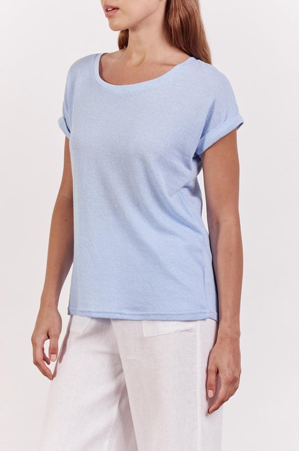 Little Lies | Otto Women's Tee - Blue | Zabecca Living