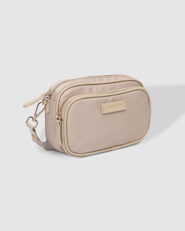 Louenhide | Cali Nylon Crossbody Bag - Beige | Zabecca Living