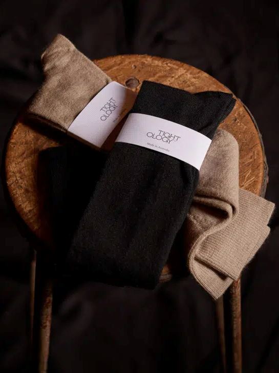 TIGHTOLOGY Merino Wool Socks - Element Black - Zabecca Living