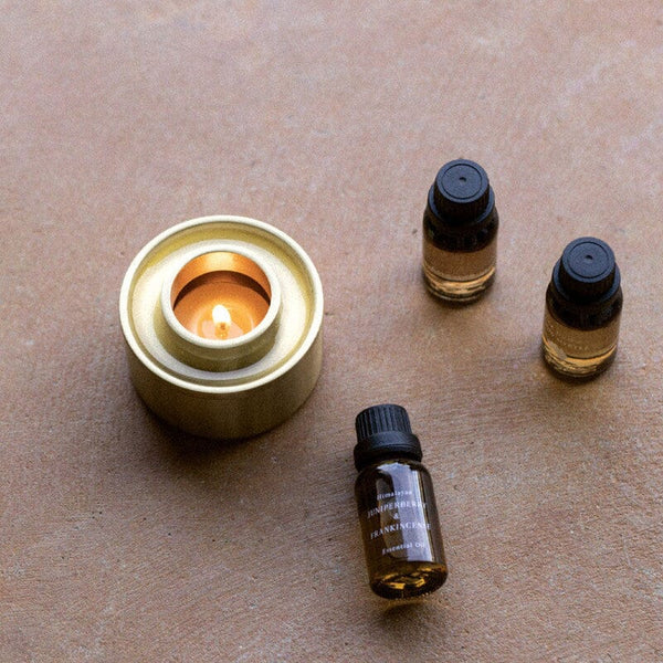 Addition Studio | Asteroid Oil Burner - Brass | Zabecca Living