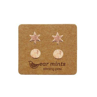 EAR MINTS | Star & Circle Set of 2 Earrings | Zabecca Living