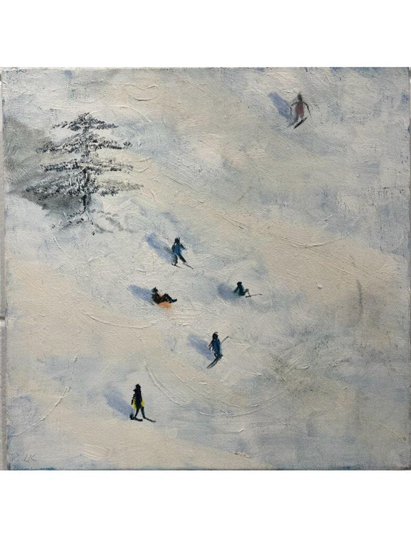 Leigh Kitching | Skier Painting- Bourke Street | Zabecca Living