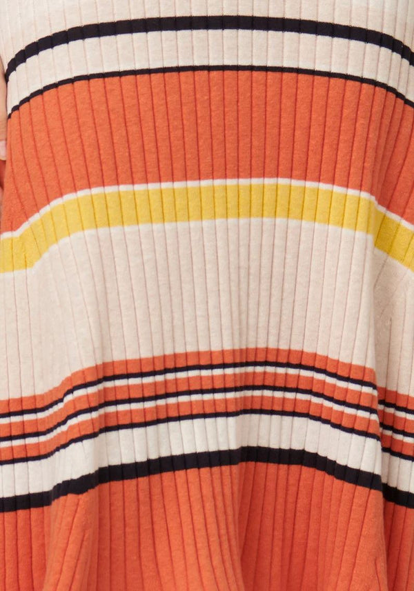 Pol Clothing | Chloe T-shirt - Warm Stripe | Zabecca Living